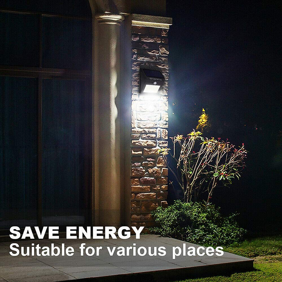 Beacon Pet Solar Garden Lamp Wall Light 40 LED Solar Security Lights PIR Motion Sensor IP 65 Waterproof (2PCS)