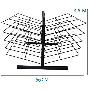 NEOCHY Drying Racks,Floor-Standing Art Studio School Studio Easel Oiling Board, A3, 8K Paper Work Drying and Display Office Storage Racks/10 Floors