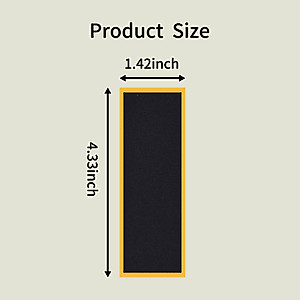 12 Piece Mini Finger Fingerboard Grip Tape,Foam Grip Tape Pro Fingerboard Tech Deck Performance Series，P-rep Professional Original Black Skateboard Fingerboard Foam Grip Tape Stickers,38mmX110mm