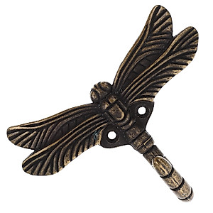 Cabilock Clothes Hangers Clothes Rack Hooks Dragonfly Shape Hook Wall Storage Hook Decorative Wall Hook Household Wall Hook Dragonfly Hook Key Hanger Towel Hook Zinc Alloy Clothing Key Hook