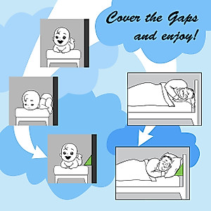 Insieme King Size Headboard Gap Filler (White). Long Bed Wedge Pillow for Covering Cracks Between Bed & Headboard or Wall with Pillow Support (76x8x6 inch)