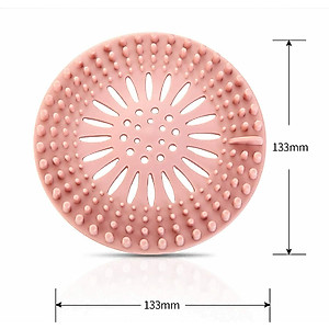 TFCFL 4 PCS Silicone Hair Stopper Shower Drain Strainer Hair Strainer for Bathroom, Bathtub, Laundry and Kitchen