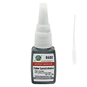 20g Rubber Glue, Rubber Adhesive, for bonding Between Rubber and Rubber, Rubber and Other Material. Instant Super Glue for Rubber, Tire, DIY Crafts, Rubber Edge, Rubber Tube, Rubber Product,etc.