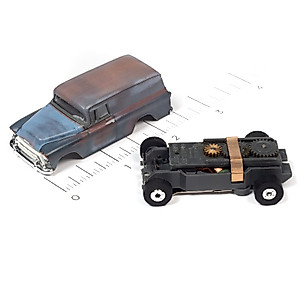 Auto World Thunderjet 1957 Chevrolet Suburban (Rusted) HO Scale Slot Car