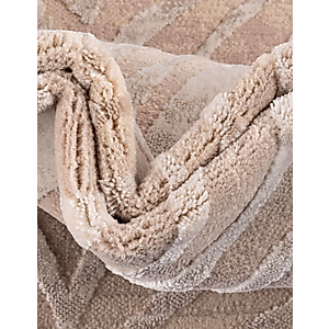 Unique Loom Finsbury Collection Area Rug - Meghan (7' 10" Octagon, Ivory Beige)