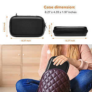 MOSISO EVA Hard Travel Carrying Case Compatible with MYNT3D Super 3D Pen, Compatible with MYNT3D Professional Printing 3D Pen with OLED Display, Portable Protective Storage Bag with hand strap, Black