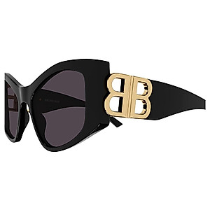 Balenciaga BB0287S Black/Black 55/19/130 women Sunglasses