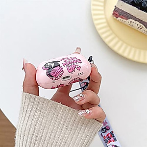 ashlvz15520 Scream Ghost Air pod pro Case/ 2nd Generation - Ghost face Air pod pro 2nd Generation Case Cover - Horror Funny Cool Case for Air Pod pro(2019) /pro 2(2022) Keychain (NO You/pro2 Pink)