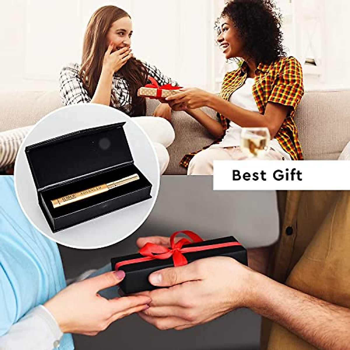 Eyelash Growth Serum, Plant-Based Lash Serum for Eyelash Growth and Thickness Promotes Thick, Strong Lashes in 3-4 Weeks without Parabens or PG (5 ML)