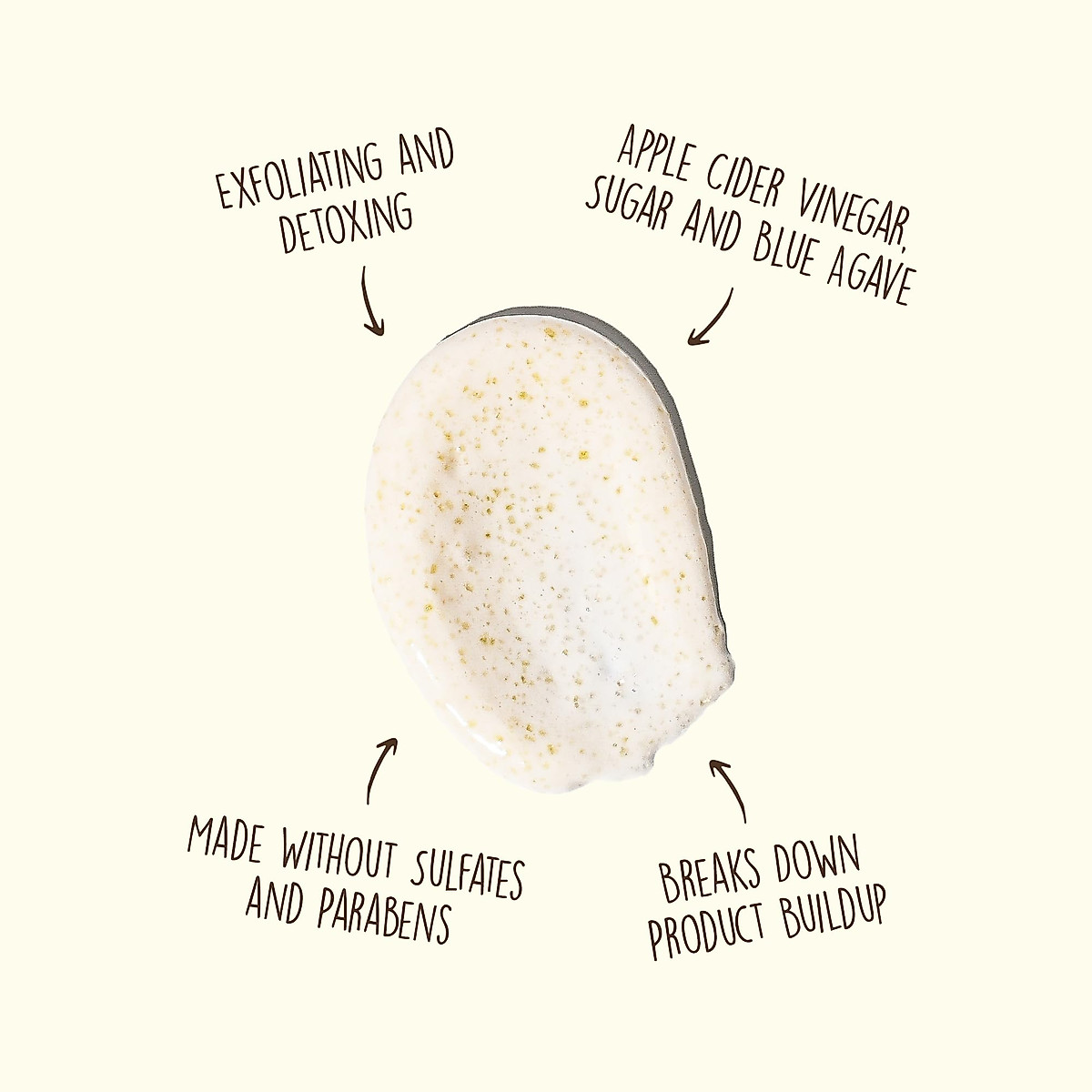 Sun Bum Revitalizing Detox Scalp Scrub | Vegan and Cruelty Free Moisturizing and Deep Cleansing and Exfoliating Hair Wash with Apple Cider Vinegar | 6 oz