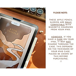 Blue Dune Studio Apple Pencil 2nd Generation Protective Sleeve Cover Grip, Apple Pencil Case, Compatible with Magnetic Charging and Double Tap, Boho Neutral Colors (Brown/Beige 2-Pack)