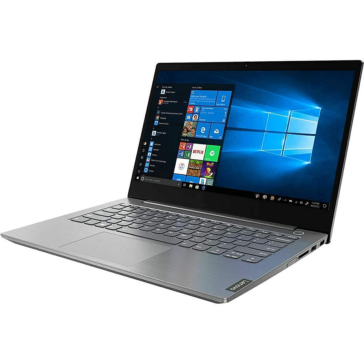 Lenovo ThinkBook 14-IIL 20SL0015US 14" Notebook - 1920 x 1080 - Core i5 i5-1035G1 - 8 GB RAM - 256 GB SSD - Mineral Gray - Windows 10 Pro 64-bit - Intel UHD Graphics - in-Plane Switching (IPS) Te