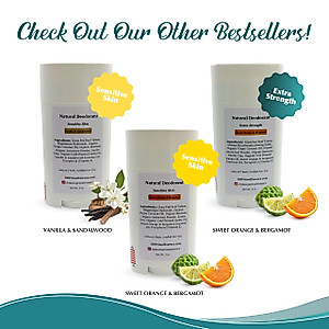 Dr. Dave's Primal Essence Extra Strength Tallow Deodorant - Aluminum-Free - Baking Soda, Beeswax, Coconut Oil and Mango Butter - Vanilla and Sandalwood