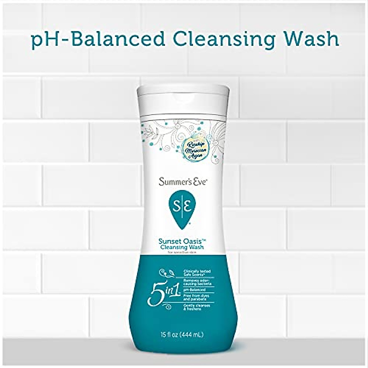 Summers Eve Cleansing Wash, Sunset Oasis, 15 Fl Oz