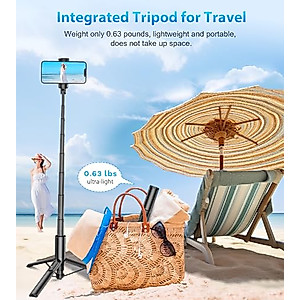 Gahenwo 60" Phone Tripod & Selfie Stick with Remote for Cell Phone 4"-7", Portable Smartphone Tripod Stand Compatible with iPhone Android, Lightweight Travel Tripod for Selfies Video Recording Vlog
