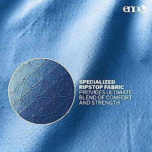 ENO SkyLite Hammock - 1 Person Flat, Portable Hammock - Integrated Hammock Bug Net - for Camping, Hiking, Backpacking, Travel, Festival, or The Beach - Pacific