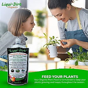 Liqui-Dirt Nano Powder All-Purpose Organic Complete Plant Food -18 Balanced Super Foods Blend of Vitamins Minerals Micro-Fungi and Bio-Organisms (50 Gallons)