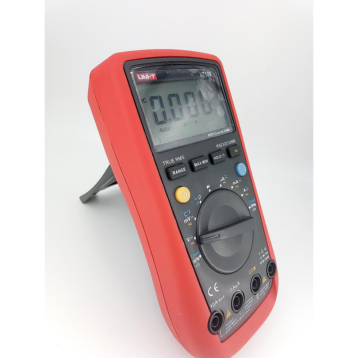 UNI-T Portable Digital Automobile Multimeters UT109 DWELL RPM Measurement DC Voltage (V) AC Voltage (V) DC Current (A) AC Current (A) Resistance (Ω) Capacitance (F) Frequency (Hz) Temperature (°C)