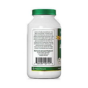 Bernard Jensen's Alfalfa Leaf Tablets - 625mg - 500 Tablets