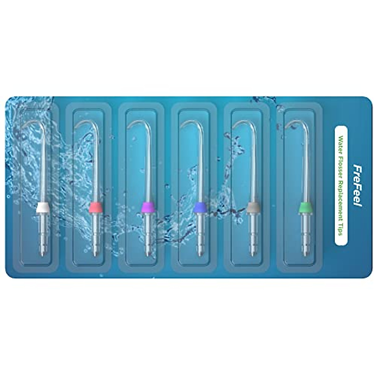 Replacement Tips for Waterpik Water Flosser (6 Implat Denture Tips)