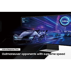 SAMSUNG 34-Inch Odyssey G85SB Series QD-OLED Ultra WQHD Curved Gaming Monitor, 175Hz, 0.03ms, DisplayHDR True Black 400, AMD FreeSync Premium Pro (Renewed)
