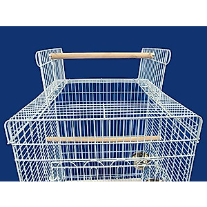 Large 57-Inch Open Square Plays Top Parrot Lovebird Cockatiel Cockatiels Parakeets Cage with Removable Rolling Stand