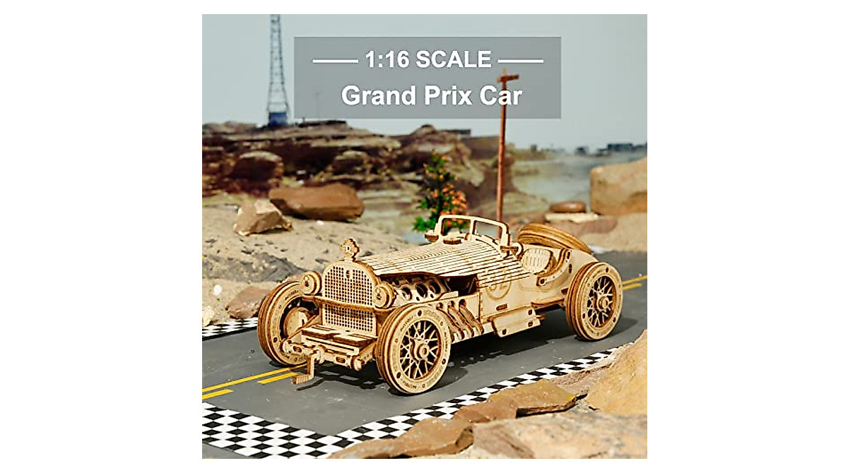 ROKR 3D Wooden Puzzle Car Model - DIY Fun for Everyone