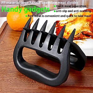 Meat Claws for Shredding，BBQ Meat Shredder Claws,Meat Claws for Shredding Pulled Pork, Chicken, Turkey, and Beef- Handling & Carving Food，Easily Lift, Handle, Shred, and Cut Meats (light blue)