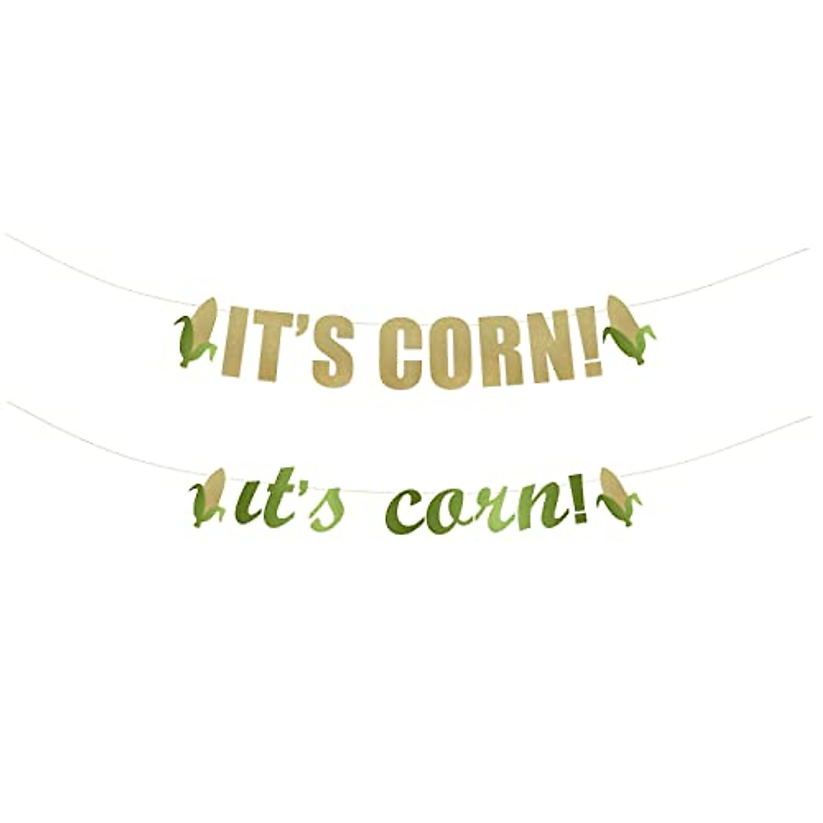 It's Corn! banner - Corn Party, Happy Corny Birthday, Pop Culture theme birthday party, Corn Hanging letter sign (Customizable) (Customizable)