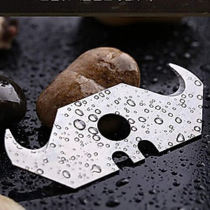 Utility Knife Blades Hooks Carpet Hook,30Pcs Steel Razor Blade Knives with Storage Box for Roofing and Linoleum, Carpenter Replacement Easycut Shingle Cutter to Trim (Utility Knife Blades Hooks Kit)