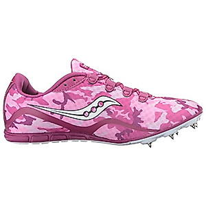 Saucony Women's Vendetta Track Shoe, Pink/White, 10.5 M US