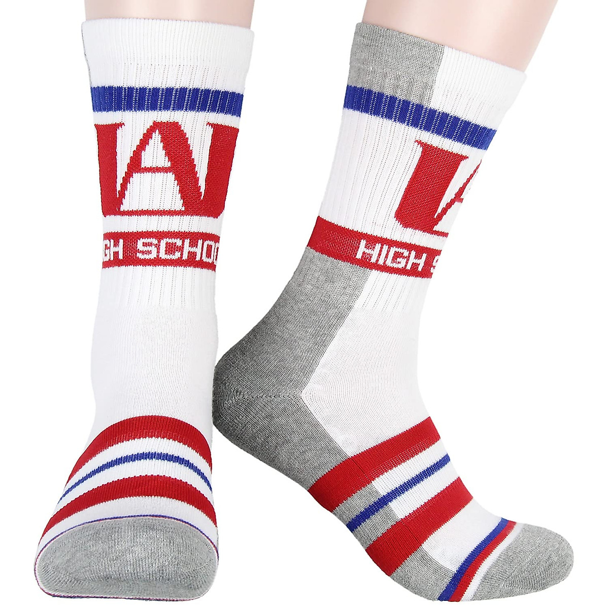 My Hero Academia Socks UA High Design 2 Pack Athletic Adult Crew Socks