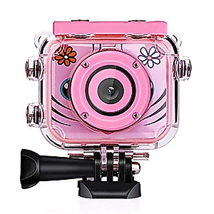 LKYBOA Children's Digital Camera - Toys for Girls Pussan Kids Camera HD Digital Camera for Kids Video Recorder Small Cameras Silicone Soft Cover