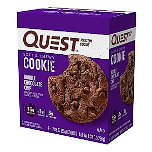 Quest NUTRITION Double Chocolate Chip Protein Cookie, 4 CT