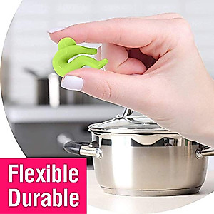 Spill-proof Lid Lifter for Soup Pot 6 Pack, Kitchen Tools Lid Stand Heat Resistant Holder Keep The Lid Open, Great Cooking Helpers and Decoration