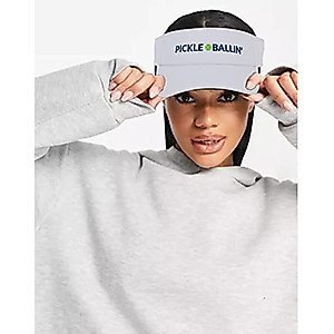 Pickleball Visor | Pickle Ball Hat for Women and Men | Pickleball Gift White