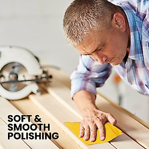 VEZAAM Tack Cloths - 6 Pcs, Remove Dust, Sanding Particles, Clean & Polish, Ideal for Woodworking & Painting, 18x36 (6)