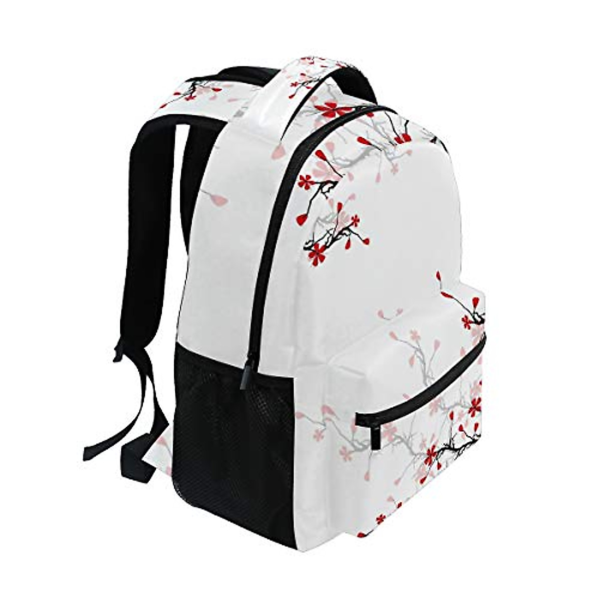 ALAZA Japanese Cherry Blossom Sakura Large Backpack for Girls Kids School Women Personalized Laptop iPad Tablet Travel School Bag with Multiple Pockets for Men Women College