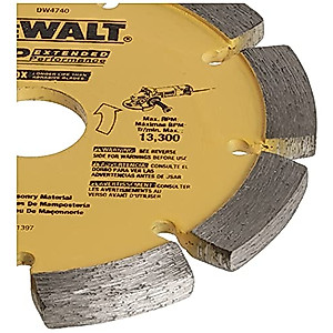 DEWALT Diamond Blade, Tuck Point, 4-1/2-Inch x 1/4-Inch (DW4740)