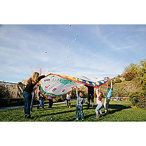 Pacific Play Tents 18420 Tick Tock Clock 12 Foot Kids Parachute for indoor / Outdoor Fun
