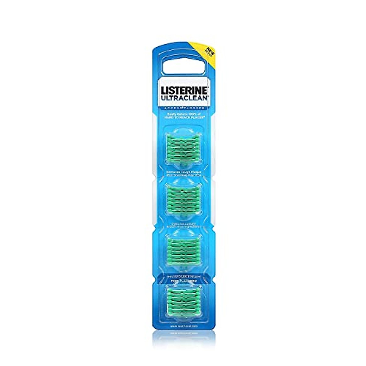 Ultra Clean Access Flosser for Hard-to-Reach Areas, Flosser Handle with 28 Refills, Mint