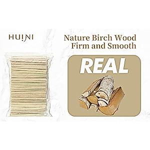 Huini 1000 Ct. Wooden Waxing Applicators Sticks for Face & Eyebrows Wax Spatula Hair Removal CD-S02-3