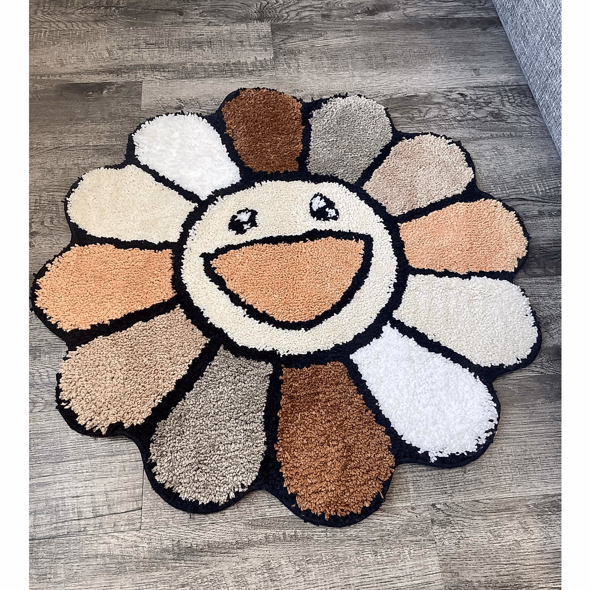 LUXAPE Murakami Rug - Handmade & Premium- 28in (70cm) - Hypebeast Rug - Hypebeast Room Decor - Living Room, Bedroom, Children Room, Door mat - Aesthetic Room Decor - Luxape Rug