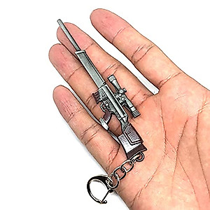 JINZHOUFZ Miniature Metal Assault Rifle Gun Model Keychain Bag Pendant Ornament Gift (model-M4)