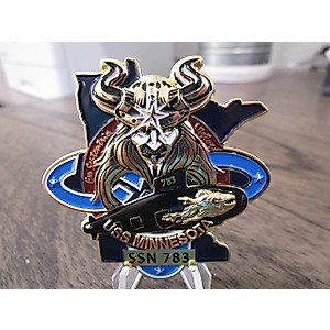 United States Navy USS Minnesota SSN 783 Chief Petty Officer Chiefs Mess Challenge Coin