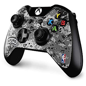 Skinit Decal Gaming Skin Compatible with Xbox One Controller - Officially Licensed NBA San Antonio Spurs Digi Camo Design