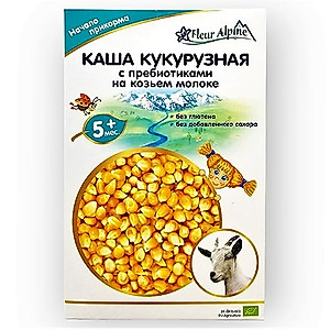 Fleur Alpine Corn Cereal with Prebiotics on Goat Milk 200g for Babies from 5 months From Germany