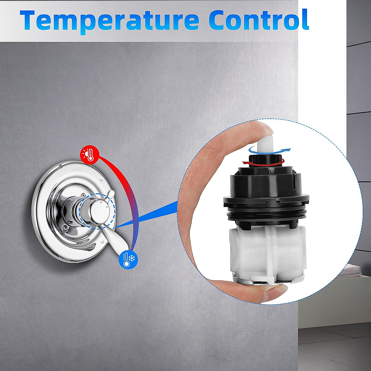 RP46463 Delta Cartridge Replacement for Monitor 17 Series (2006-Present)，Compatible with Delta Dual Function Bath Tub and Shower Faucet Valve，Delta Shower Cartridge Replacement