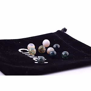 Natural Stone Beads 100pcs 8mm India Agate Round Genuine Real Stone Beading Loose Gemstone Hole Size 1mm DIY Charm Smooth Beads for Bracelet Necklace Earrings Jewelry Making (India Agate)