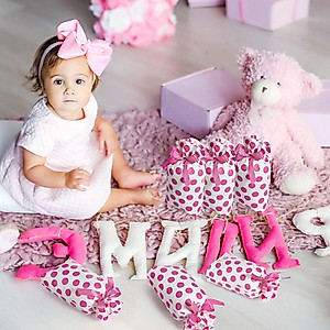 Bulyoou 50 Pcs Polka Dots Bags Bulk Dots Cellophane Treat Bags Candy Goodies Treat Bags Gift Watercolor Dots Plastic Wrapping Package for Birthday Party Snack Food Storage(Pink)